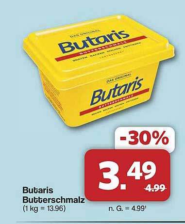 Butaris Butterschmalz 1 Kg Angebot bei Famila Nord West - ProspektGuru.de