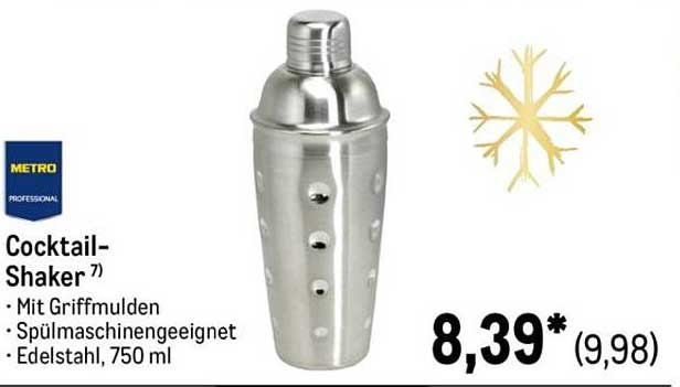 Edelstahl-Cocktail-Shaker-Set Angebot bei Thomas Philipps - ProspektGuru.de