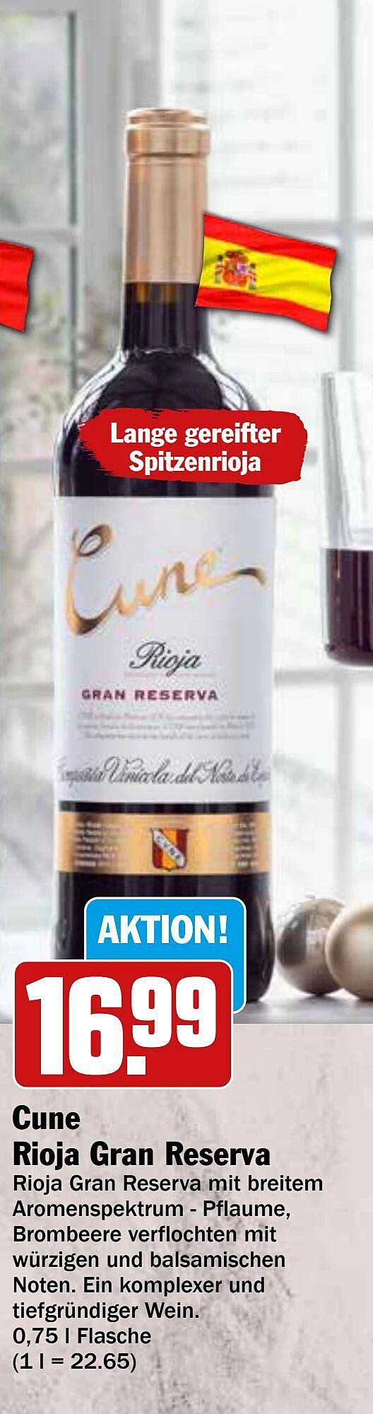 Cune Rioja Gran Reserva Angebot bei Hit - ProspektGuru.de
