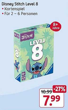 Disney Stitch Level 8 Kartenspiel Angebot bei Rossmann - ProspektGuru.de