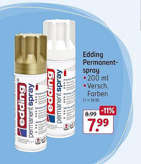 Edding Permanent-Spray - 200 Ml In Verschiedenen Farben Angebot bei ...