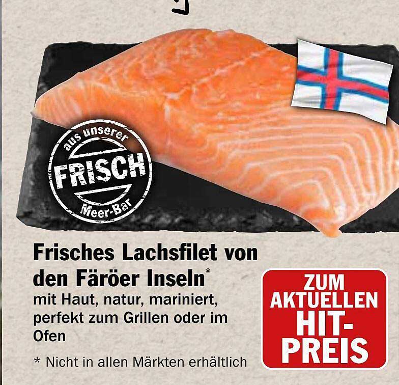 Frisches Lachsfilet Von Den Färöer Inseln Angebot bei Hit - ProspektGuru.de