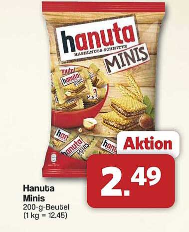 Hanuta Minis 200-G-Beutel Angebot bei Famila Nord West - ProspektGuru.de