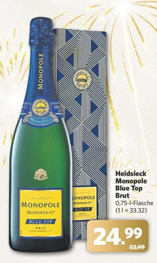 Heidsieck Monopole Blue Top Brut 0,75 L-Flasche Angebot bei Combi ...