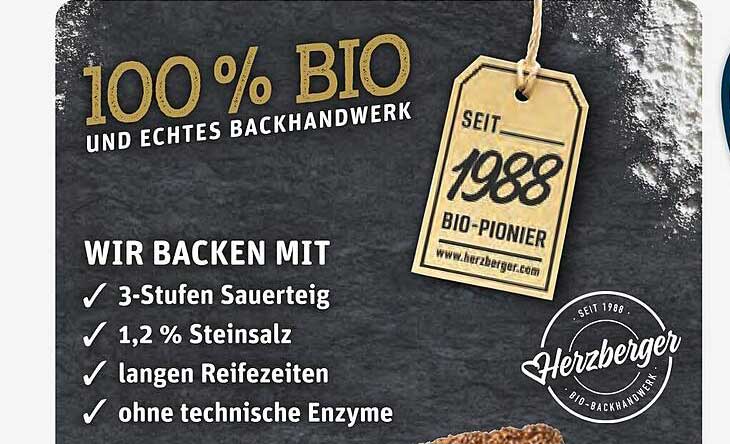 Herzberger Bio-Brot - 100 % Bio Und Echtes Backhandwerk Angebot bei ...