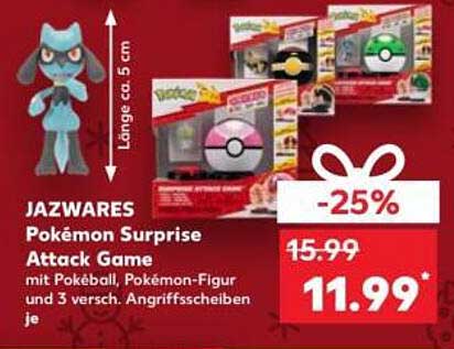 Jazwares Pokémon Surprise Attack Game Angebot bei Kaufland ...