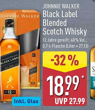 Johnnie Walker Black Label Blended Scotch Whisky Angebot bei Globus ...