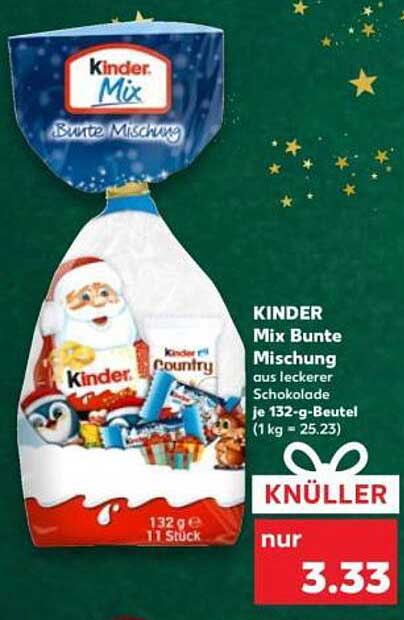 Kinder Mix Bunte Mischung 132 G Beutel Angebot bei Kaufland ...