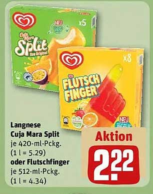 Langnese Cuja Mara Split Und Flutschfinger - Leckereisen Zum Genießen ...
