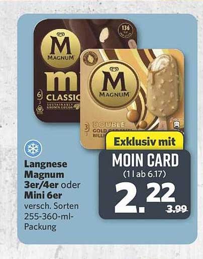 Langnese Magnum 3Er/4Er Oder Mini 6Er - Verschiedene Sorten Angebot bei ...