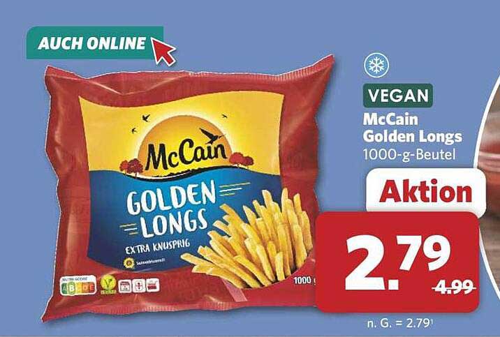 Mccain Golden Longs 1000 G Beutel Angebot bei Combi - ProspektGuru.de