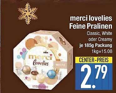 Merci Lovelies Feine Pralinen Classic, White Oder Creamy Je 185G ...