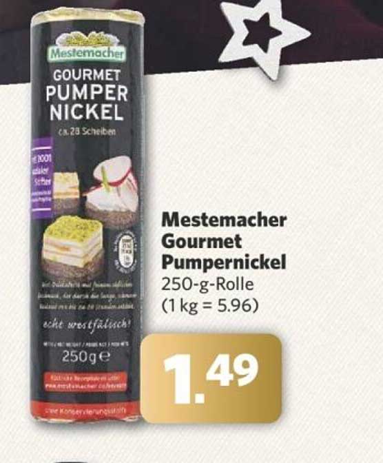 Mestemacher Gourmet Pumpernickel 250 G Packung Angebot bei Handelshof ...