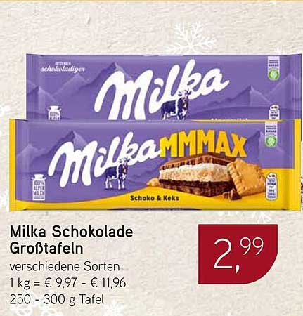 Milka Schokolade Großtafel - Verschiedene Sorten Angebot bei Dornseifer ...