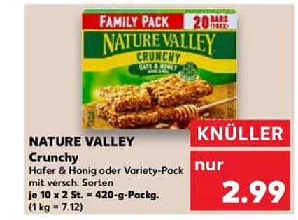 Nature Valley Crunchy Hafer & Honig Family Pack Angebot bei Kaufland ...