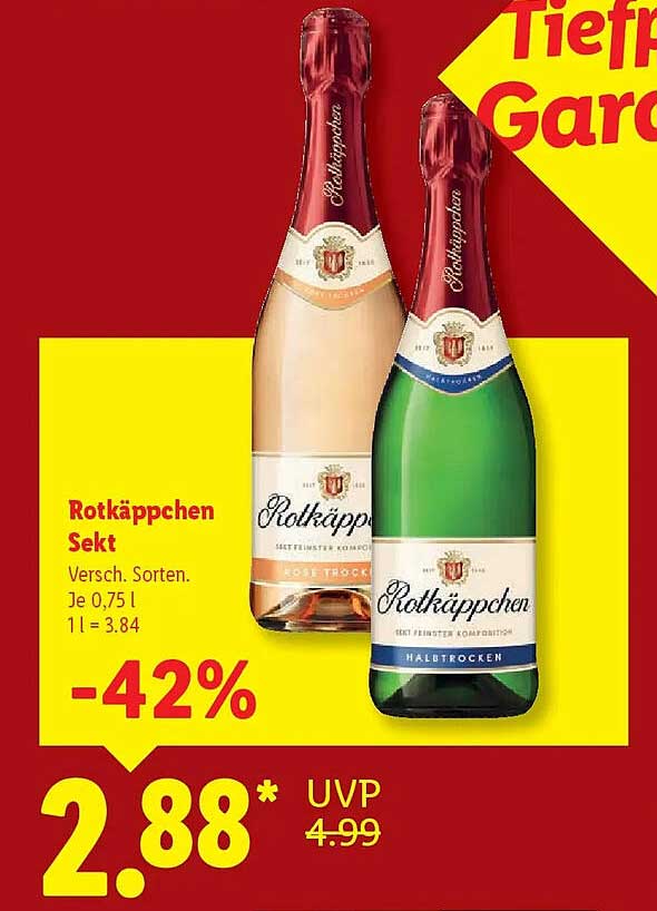 Fabelhafte Rotkãppchen Sekt Angebot Lidl Bild