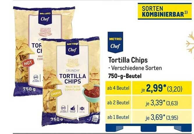 Gut & Günstig Tortilla Chips Verschiedene Sorten 300 G Packung Angebot ...