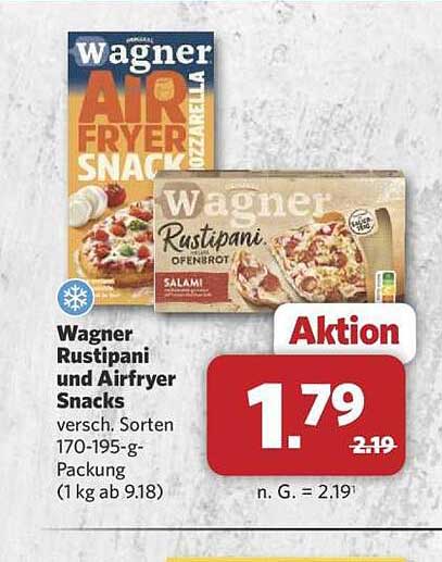 Wagner Rustipani Und Airfryer Snacks Angebot bei Combi - ProspektGuru.de