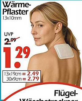 Wärme-Pflaster 13X10Mm Angebot bei Wreesmann - ProspektGuru.de