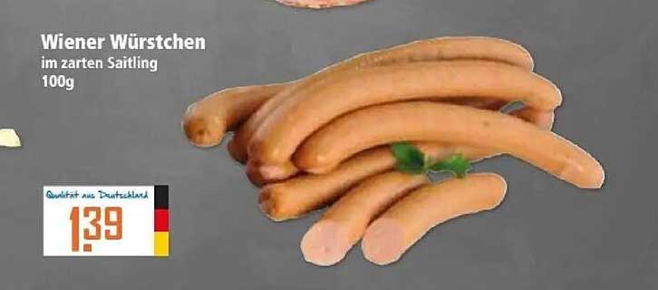 Wiener Würstchen Im Zarten Saitling 100G Angebot bei K+K Klaas & Kock ...