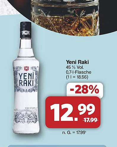 Yeni Raki 0,7 L – 45 % Vol. Angebot bei Famila Nord West - ProspektGuru.de