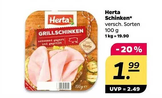Herta Grillschinken Angebot bei NETTO