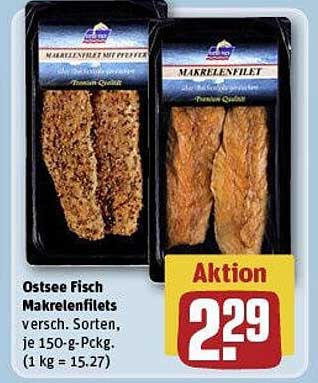 Ostsee Fisch Makrelenfilets Angebot bei REWE
