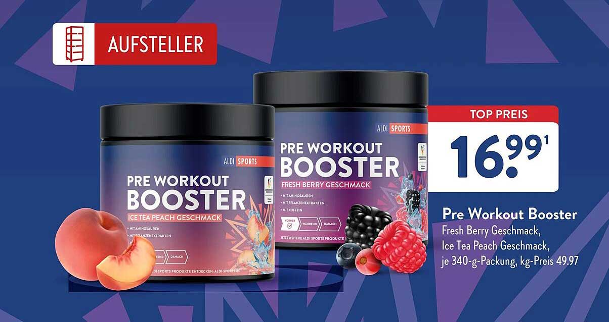 Pre Workout Booster Angebot bei Aldi Süd