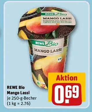 Rewe Bio Mango Lassi Angebot bei REWE Kaufpark