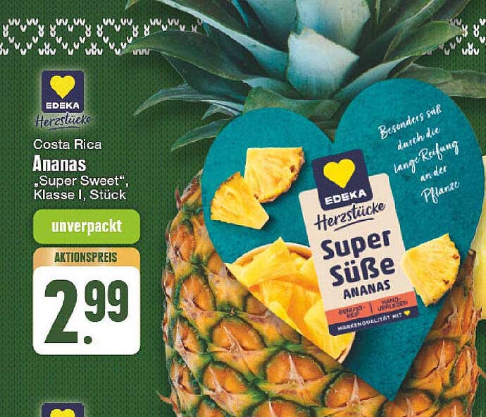 Super Süße Ananas Angebot bei Edeka