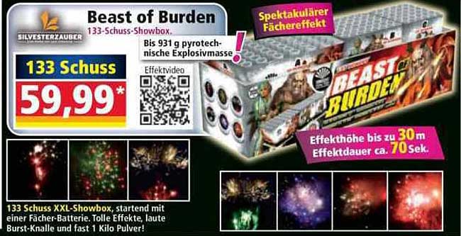 Beast Of Burden 133-Schuss-Showbox Angebot bei Norma - ProspektGuru.de