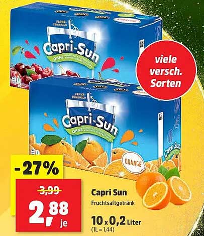 Capri-Sun Orange Angebot bei Selgros - ProspektGuru.de