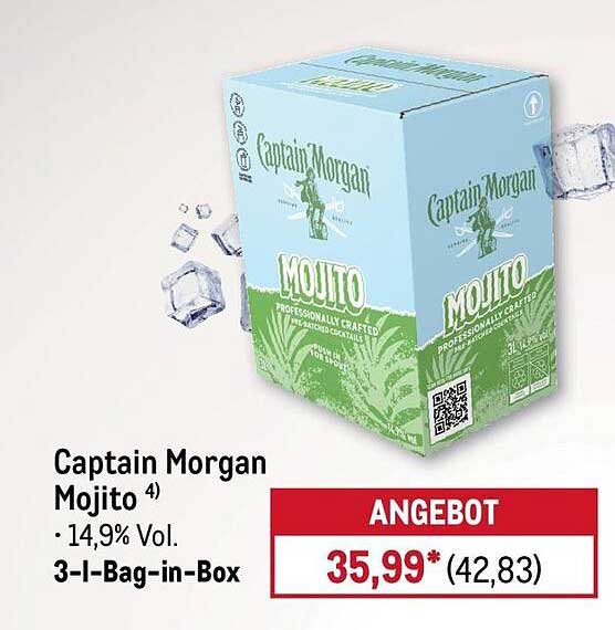 Captain Morgan Mojito - 3 L Bag-In-Box Angebot bei METRO - ProspektGuru.de