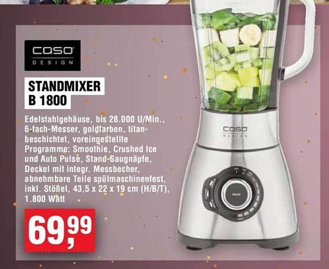 Caso Design Standmixer B 1800 Angebot bei Handelshof - ProspektGuru.de