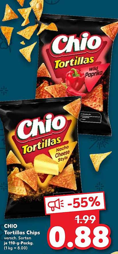 Chio Tortilla Chips Versch. Sorten Je 110-G-Pack. Angebot bei Kaufland ...