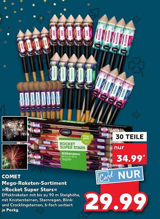 Comet Mega-Raketen-Sortiment »Rocket Super Stars« Angebot bei Kaufland ...