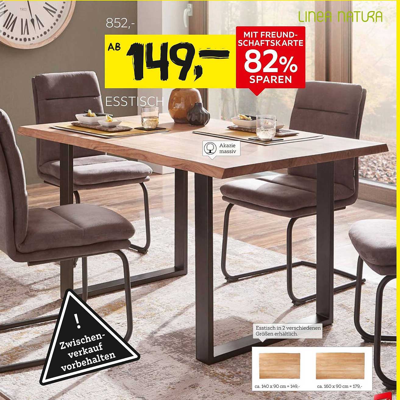 Luxus Esstisch Linea Natura Bild