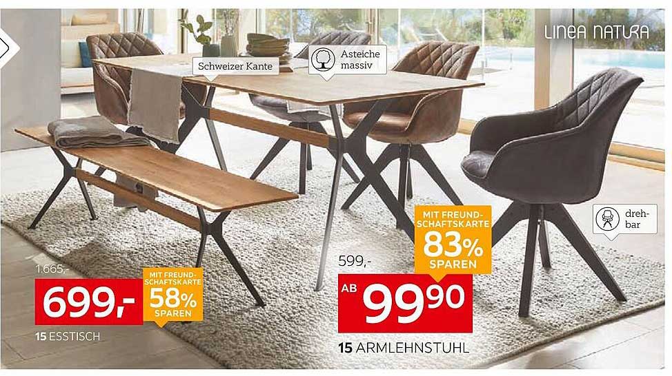 Esstisch Und Armlehnstuhl Aus Der Linie Natura Bei Xxxlutz Angebot bei ...