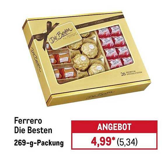 Ferrero Die Besten 269-G-Packung Angebot bei METRO - ProspektGuru.de