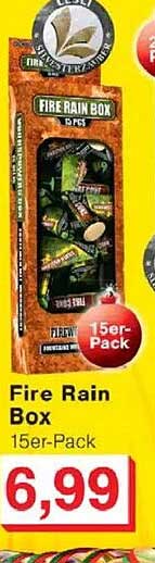 Fire Rain Box 15Er-Pack Angebot bei Jawoll - ProspektGuru.de