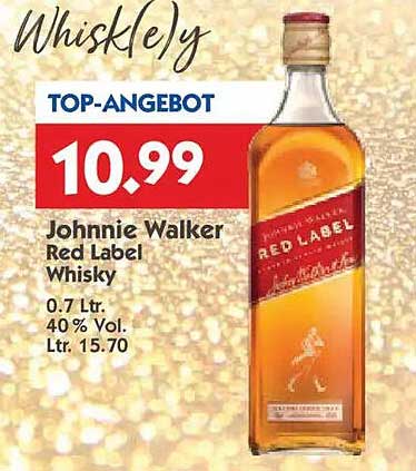 Johnnie Walker Red Label Blended Scotch Whisky 0,7 L Angebot bei ...