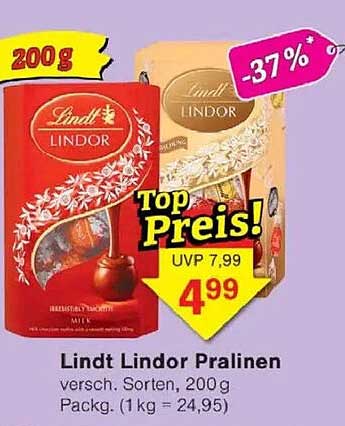 Lindt Lindor - Milk Pralinen 500 G Angebot bei Jawoll - ProspektGuru.de