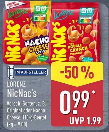 Lorenz Nicnac's Volles Rohr – Die Double Crunch Peanuts Angebot bei ...