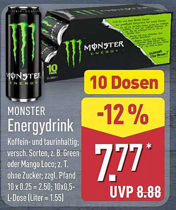 Monster Energydrink 10 Dosen Angebot bei Aldi Nord - ProspektGuru.de