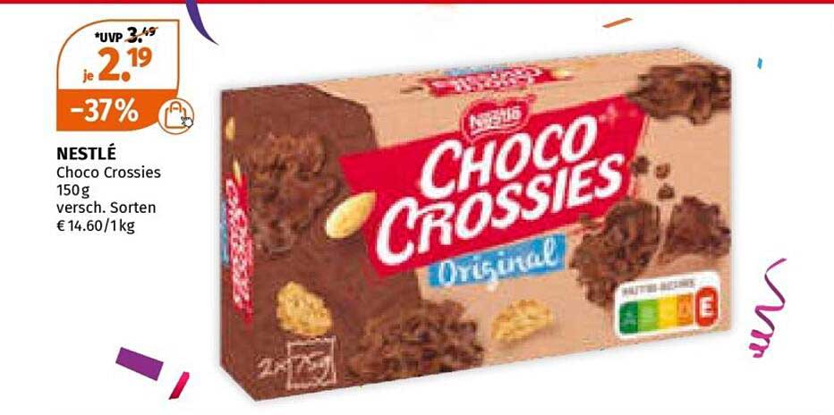 Nestlé Choco Crossies 150G - Verschiedene Sorten Angebot bei Müller ...