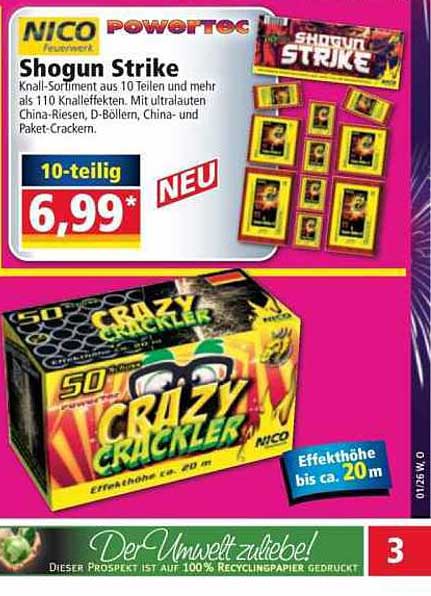 Shogun Strike - Knall-Sortiment Aus 10 Teilen Angebot bei Norma ...