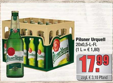 Pilsner Urquell Im 20Er Kasten – Aktion Zum Sonderpreis! Angebot bei ...