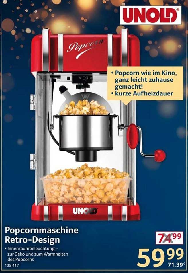 Popcornmaschine Retro-Design Angebot bei Selgros - ProspektGuru.de