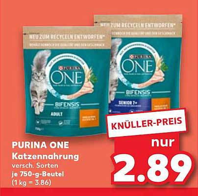 Purina One Katzennahrung Verschiedene Sorten, 750-G-Beutel Angebot bei ...