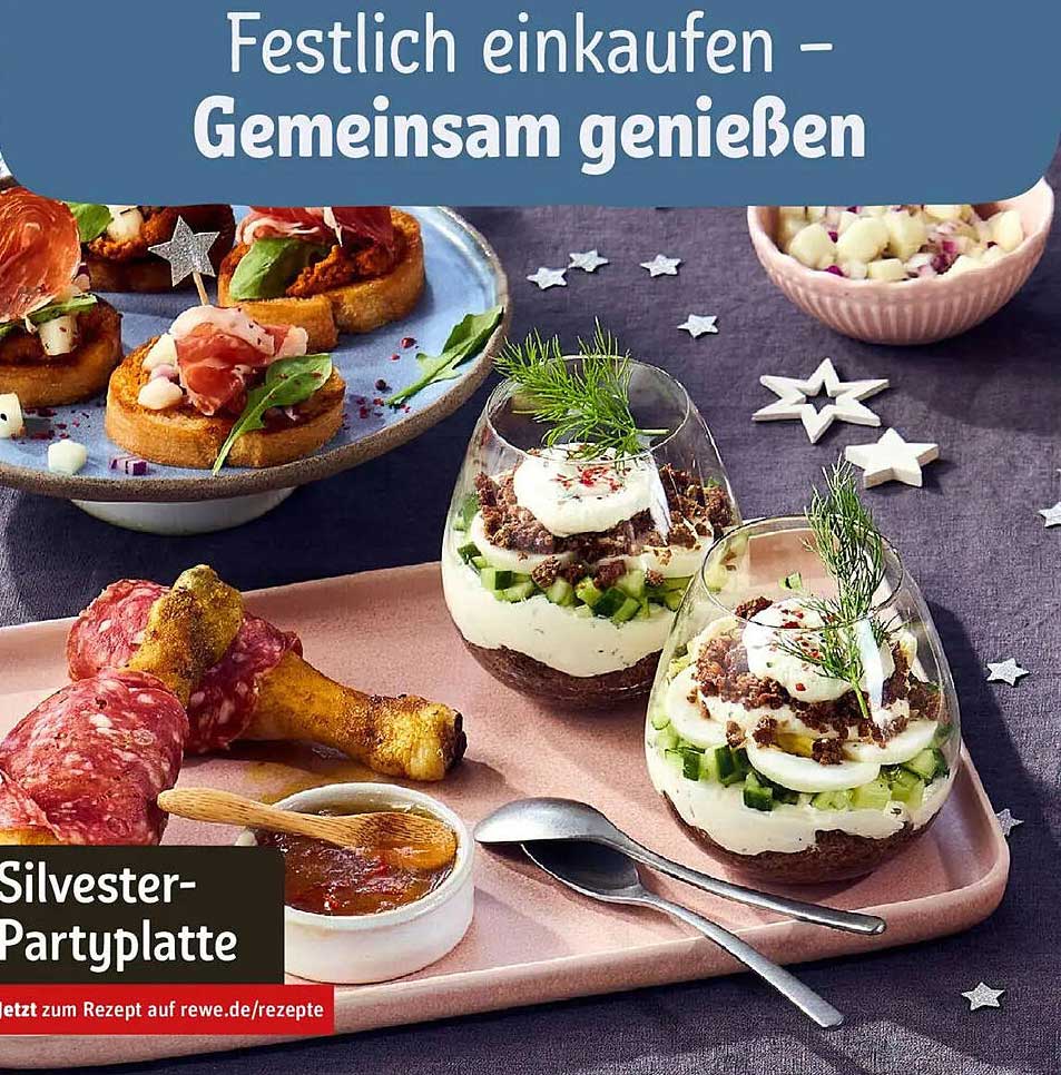 Silvester-Partyplatte Angebot bei REWE Kaufpark - ProspektGuru.de